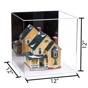 Versatile Acrylic Display Case - Medium Square Box 12" X 12" X 12 ...