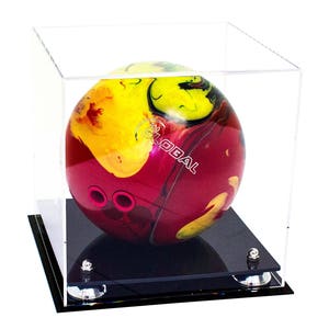 Deluxe Clear Acrylic Bowling Ball Display Case With Risers (A028/B33 ...
