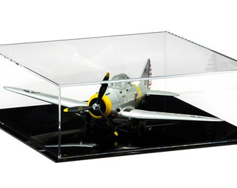 Deluxe Clear Acrylic Model Plane Display Case with White Base | Etsy