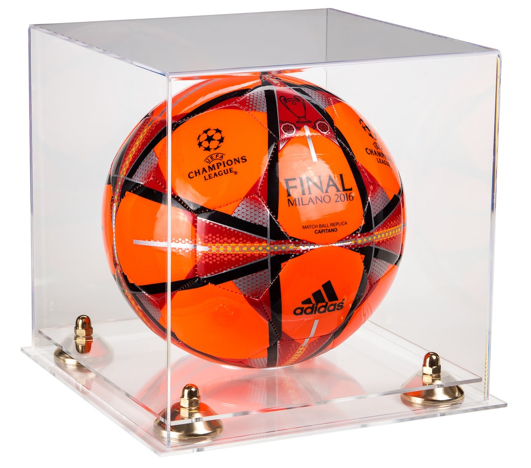 Deluxe Clear Acrylic Soccer Ball Display Case With Risers and - Etsy