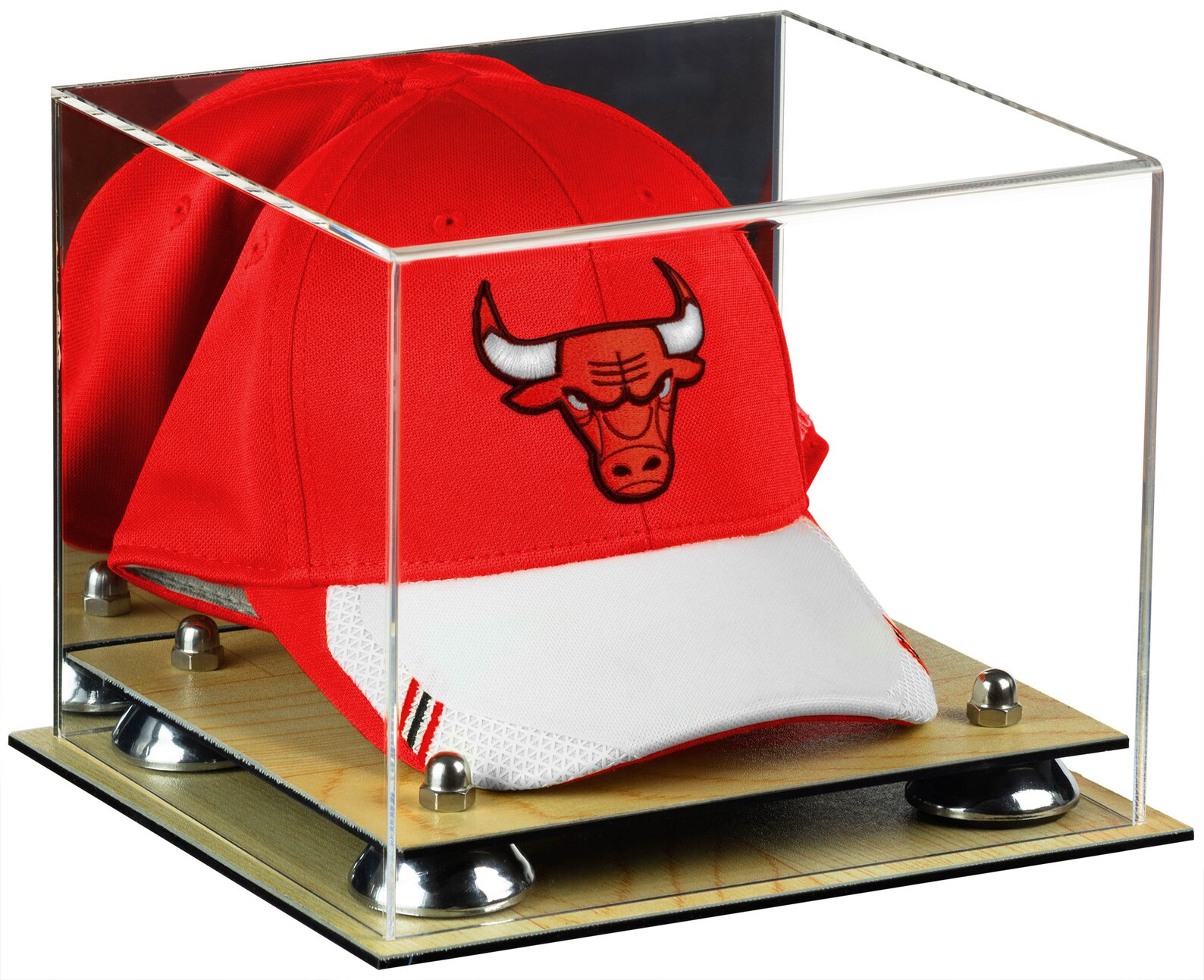 Acrylic Basketball Hat or Cap Display Case With Mirror Risers - Etsy