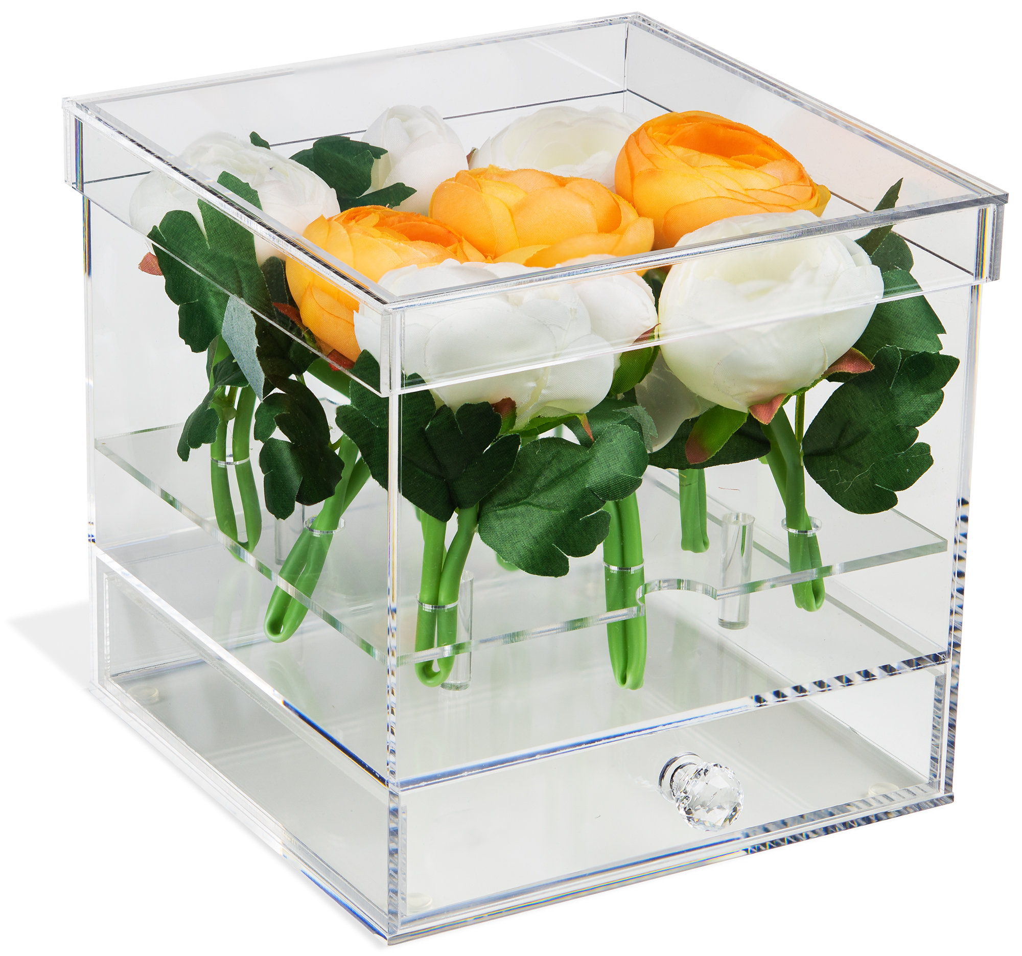 Clear Acrylic Flower Display Case for Wedding and Home | Etsy