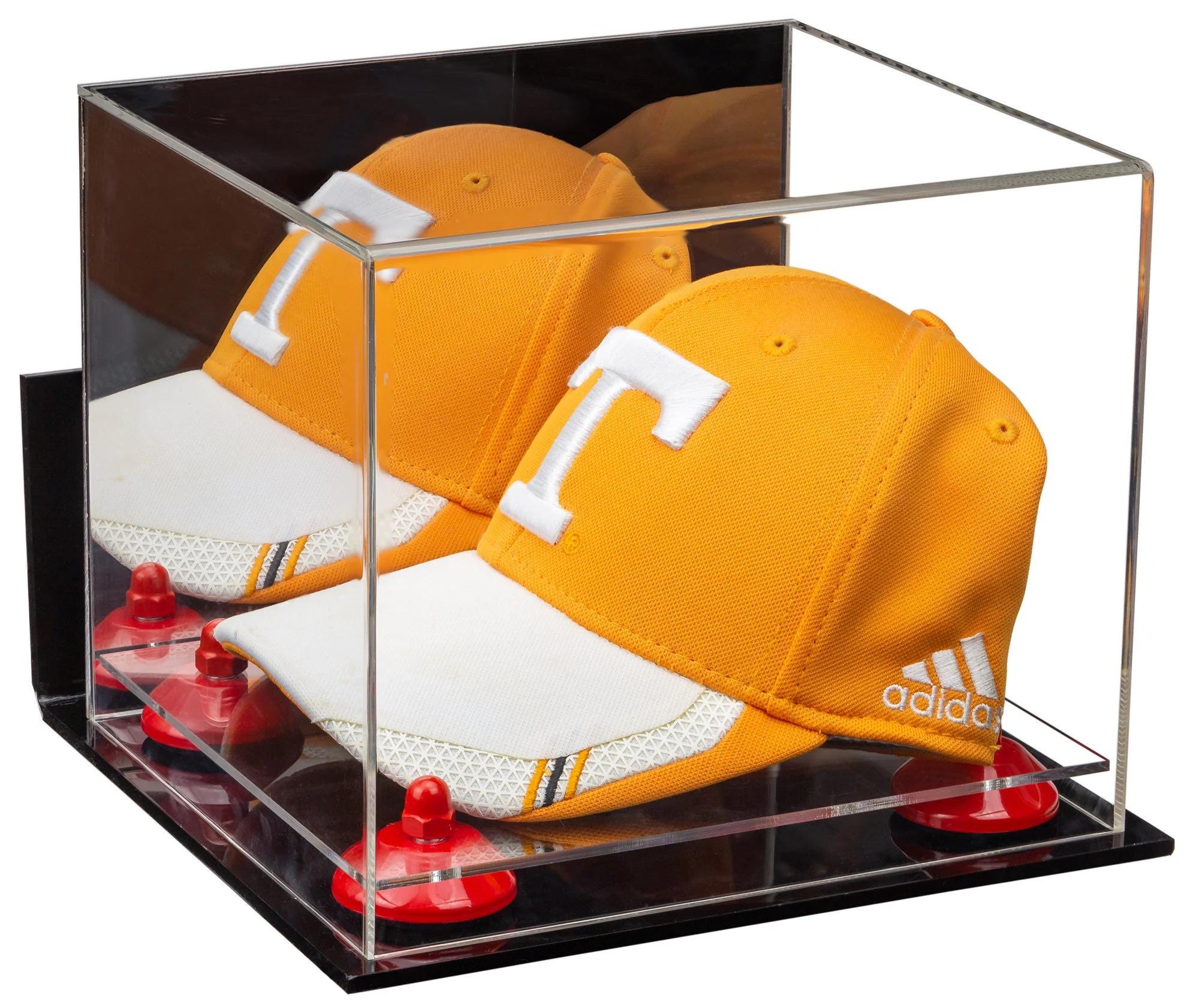 Clear Acrylic Baseball Hat or Cap Display Case With Risers and Clear ...
