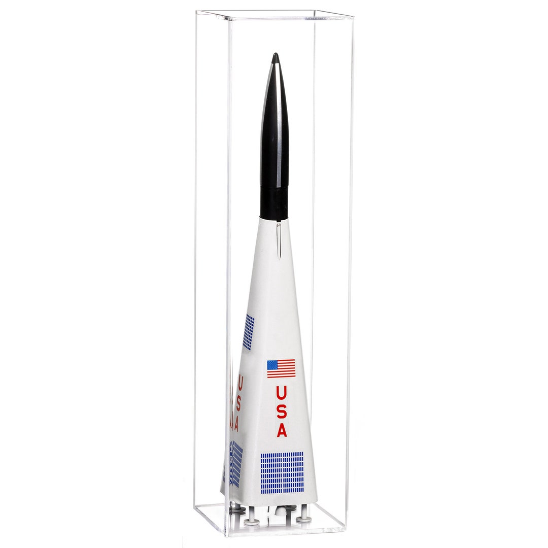 Better Display Cases Small Model Rocket Acrylic Display Case With ...