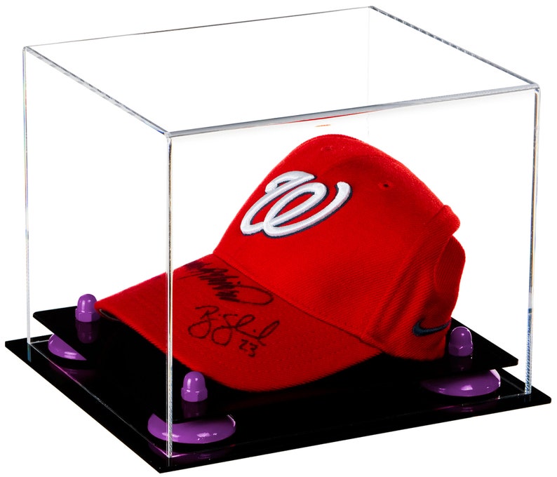 Clear Acrylic Baseball Cap Display Case With Risers A006 - Etsy