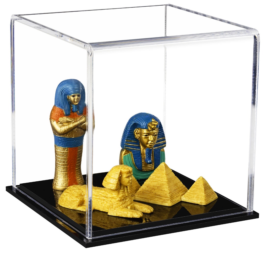 Versatile Acrylic Display Case - Small Square Box (clear or Mirrored) 4 ...