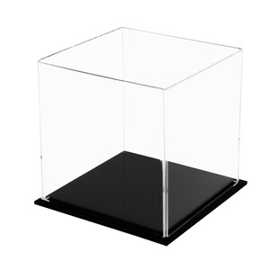 Versatile Acrylic Display Case, Cube, Dust Cover and Riser 3" X 3" X 3 ...