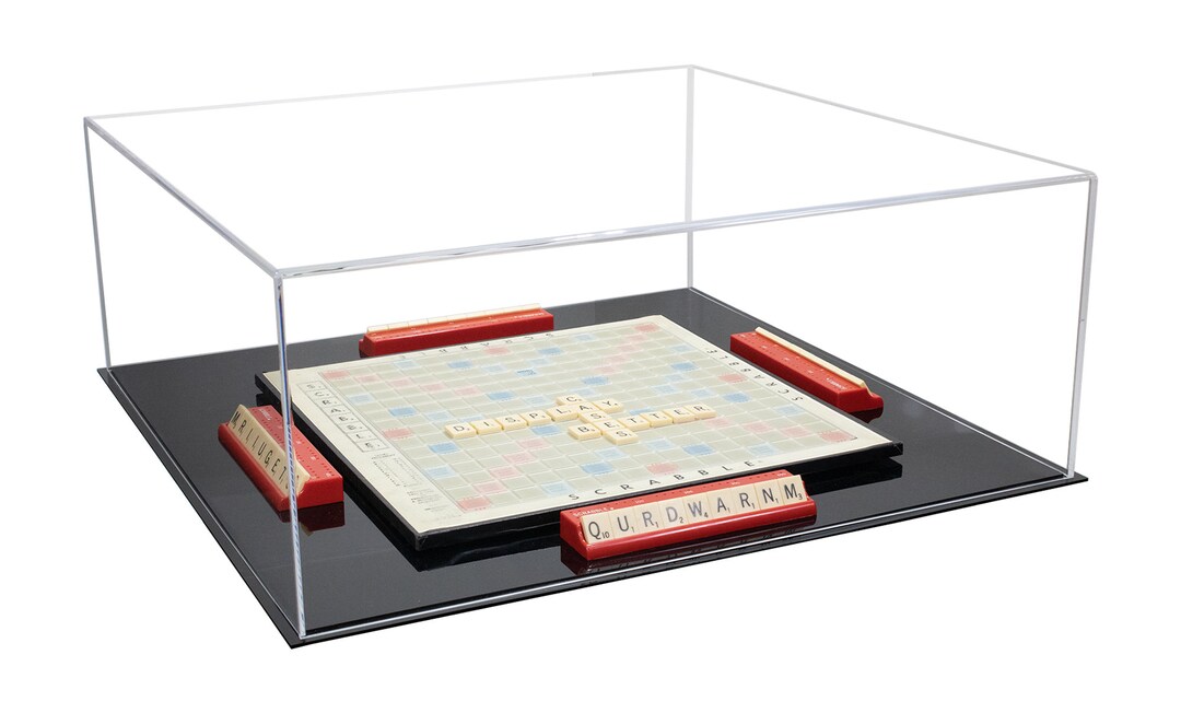 Acrylic Board Game, Cards, Puzzle, Tabletop Game Cover Display Case ...