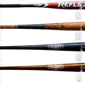 Clear Acrylic Baseball Bat Horizontal Wall Mounted Floating Shelf ...