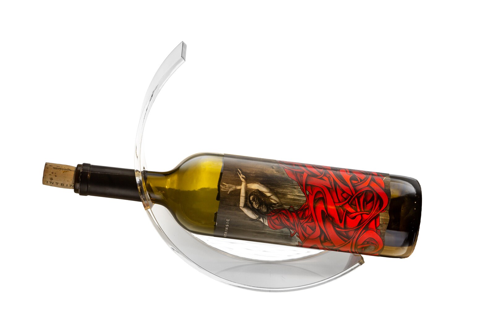 Deluxe Clear Acrylic Wine Bottle Display Holder - Etsy