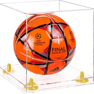 Deluxe Clear Acrylic Soccer Ball Display Case With Risers and - Etsy