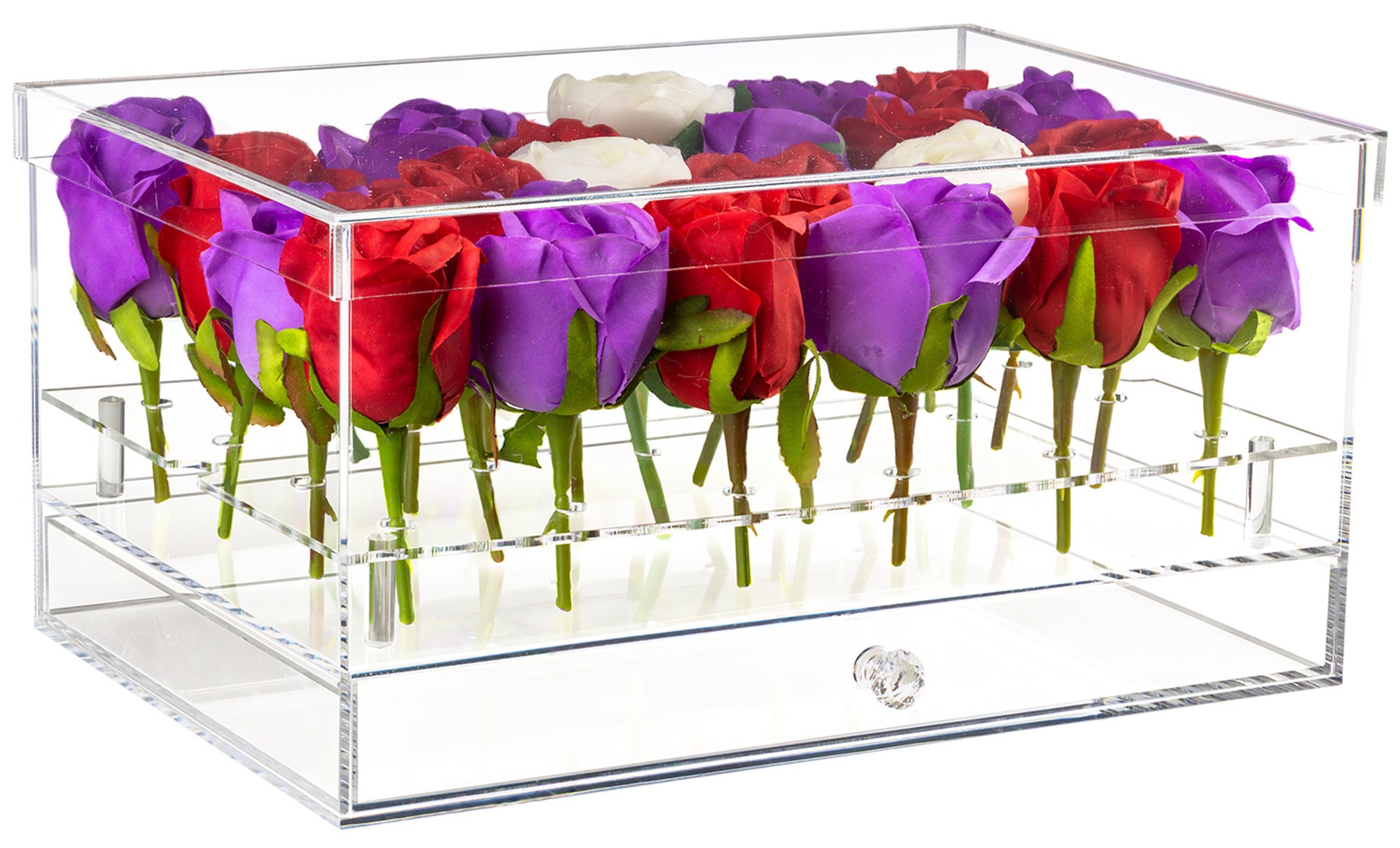 Clear Acrylic Flower Display Case for Wedding and Home | Etsy