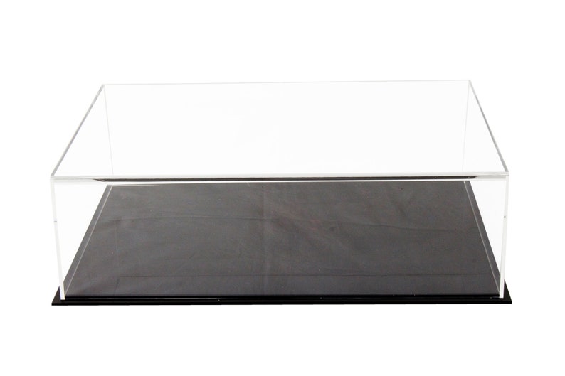 Versatile Clear Acrylic Display Case - Large Rectangle Box 20" X 14" X ...