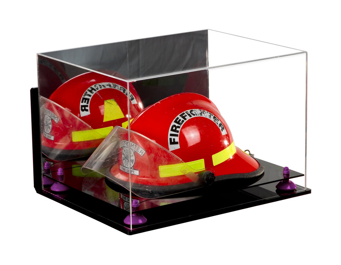 Acrylic Fireman's Helmet Large Display Case With Mirror | Etsy
