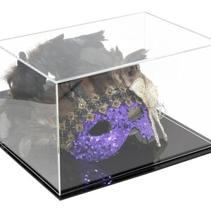 Versatile Acrylic Display Case, Cube, Dust Cover and Riser 12" X 8.25 ...