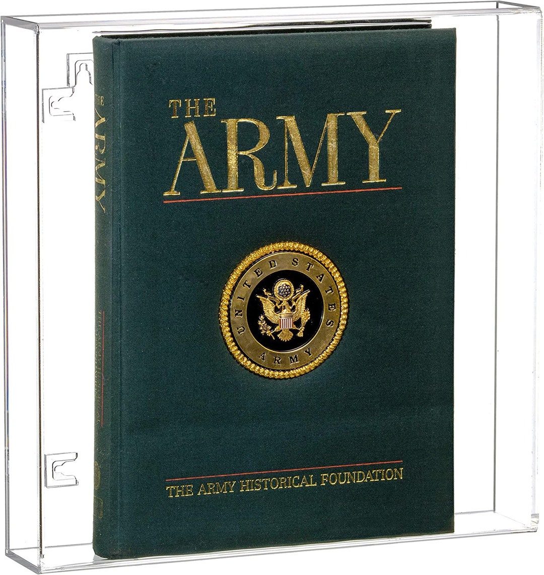 Acrylic Large Book Display Case With Back Wall Mount - 15.25" X 3.5" X ...