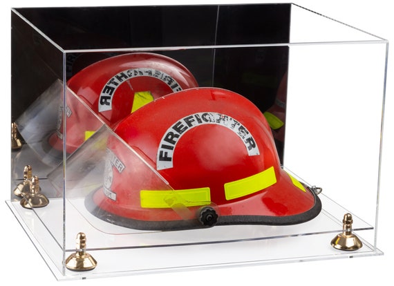 Acrylic Fireman's Helmet Large Display Case With Mirror | Etsy