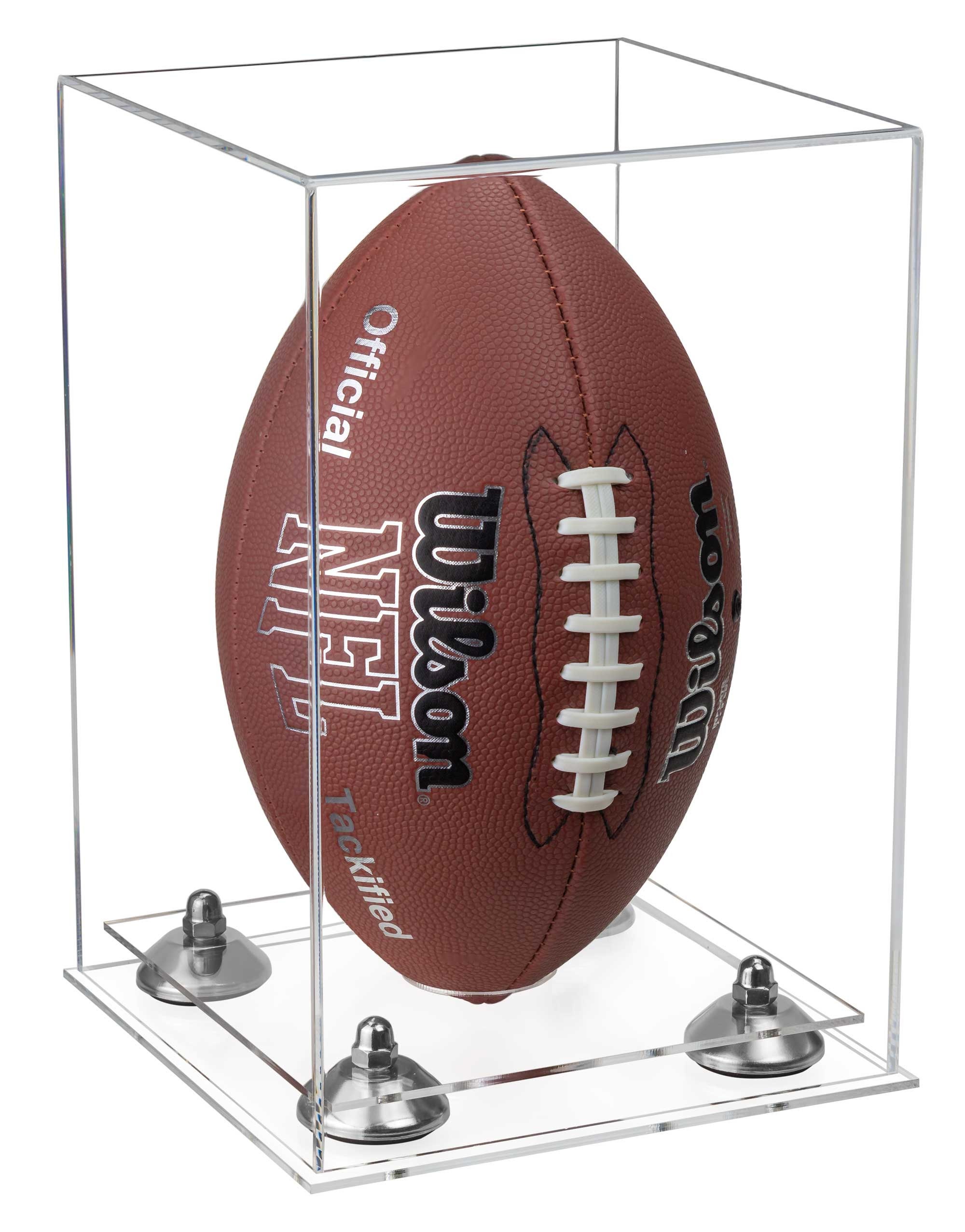 Clear Acrylic Football Display Case Vertical with Risers and | Etsy
