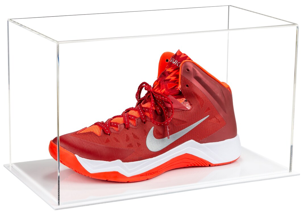 Acrylic Large Shoe Display Case for Basketball Shoe Soccer Cleat ...