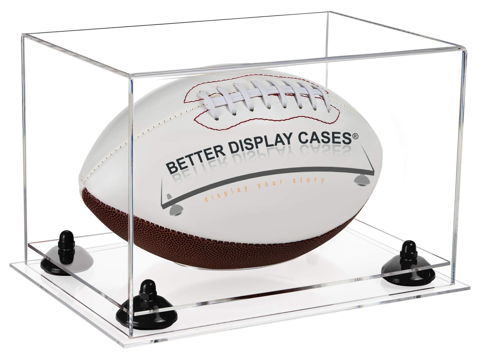 Clear Acrylic Football Display Case With Risers and Clear Base - Etsy