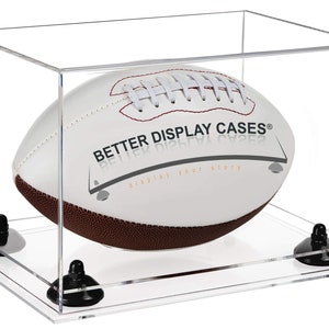 Clear Acrylic Football Display Case With Risers and Clear Base (A004-CB ...