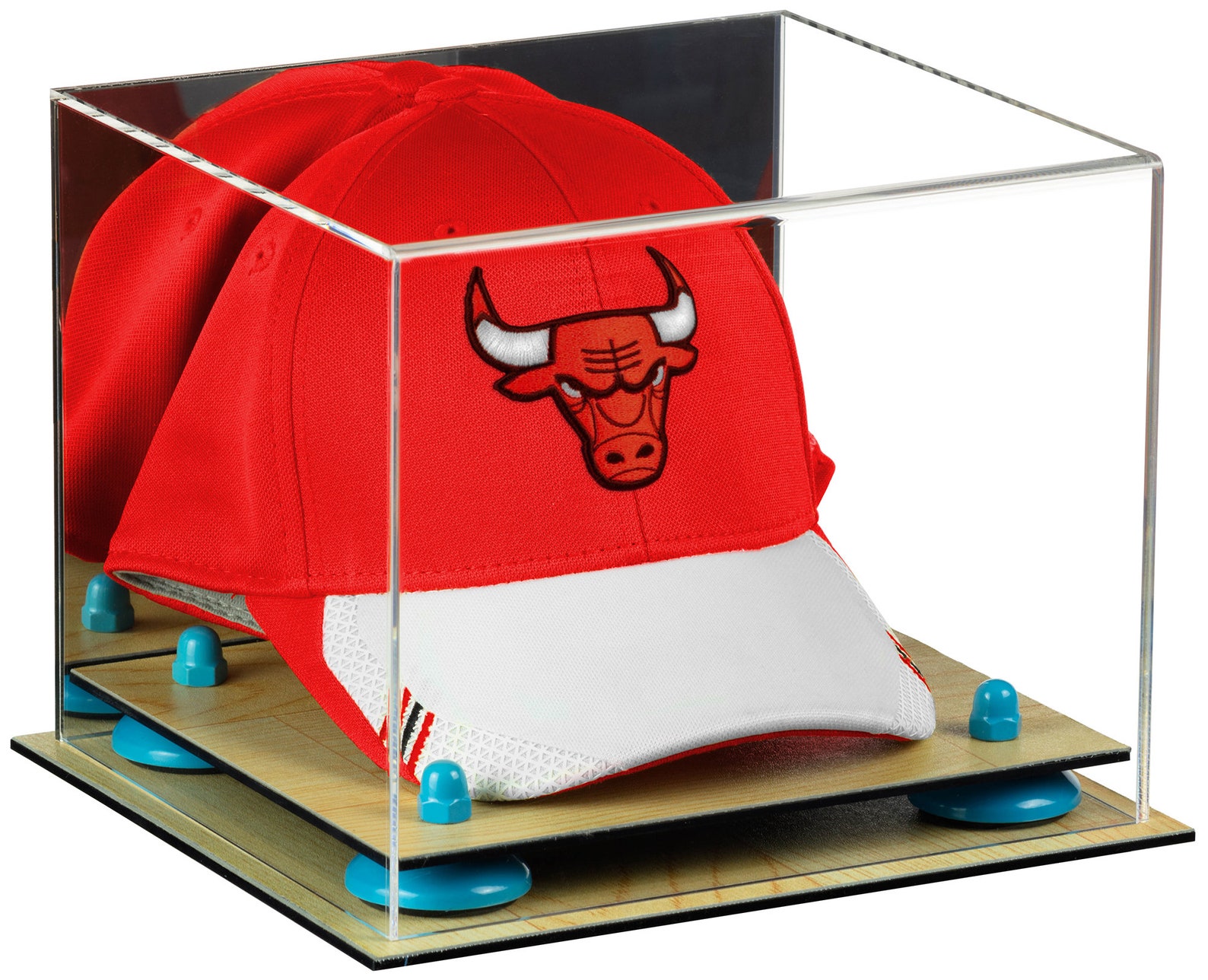 Acrylic Basketball Hat or Cap Display Case With Mirror Risers | Etsy