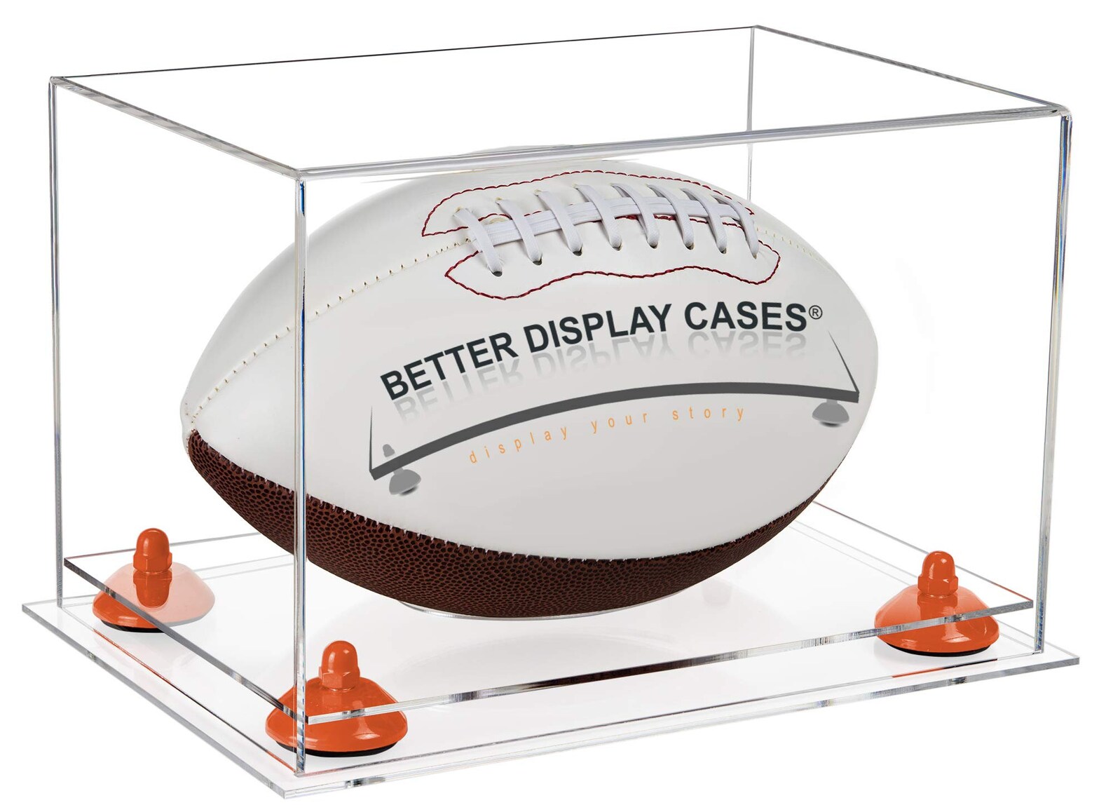 Clear Acrylic Football Display Case With Risers and Clear Base - Etsy