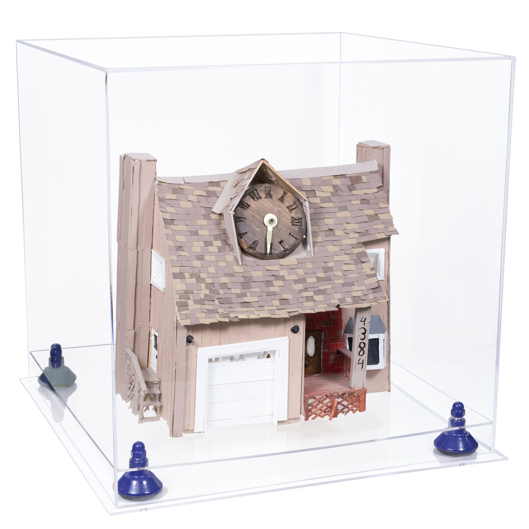 Versatile Display Case - Large Square Box With Clear & Mirror Case With ...