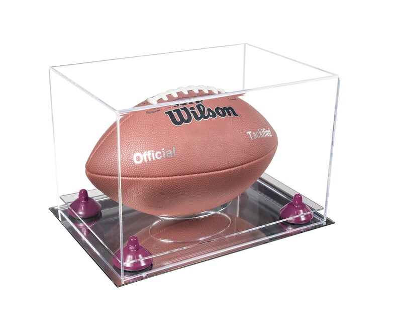 Clear Acrylic Football Display Case With Risers A004 - Etsy