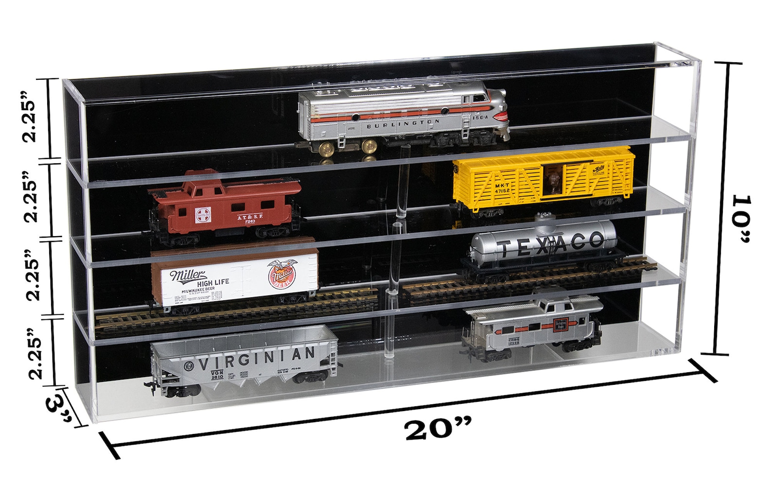 Acrylic Model Train Display Case With 4 Shelves (A123) - Etsy