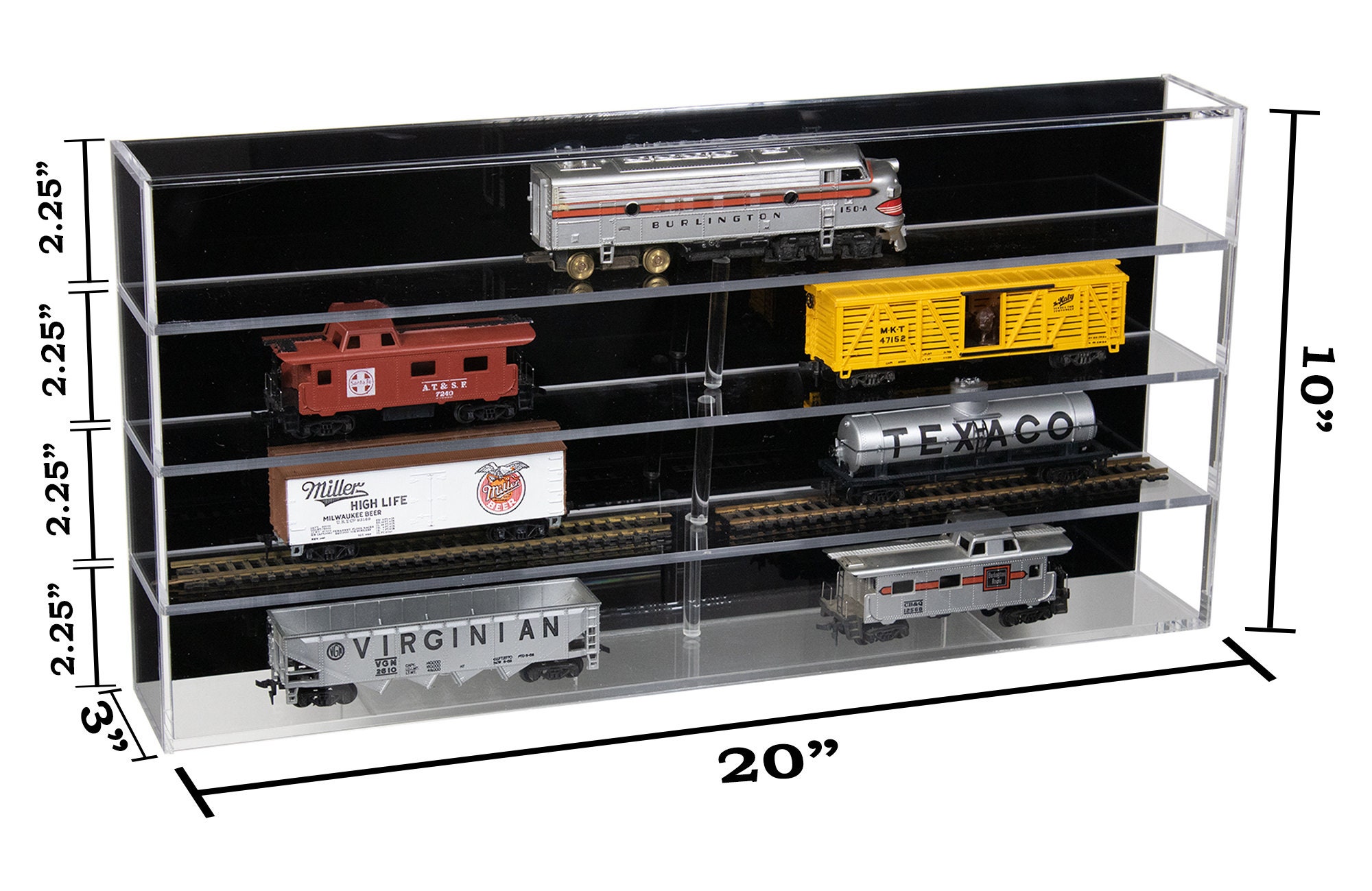 Acrylic Model Train Display Case With 4 Shelves (A123) - Etsy
