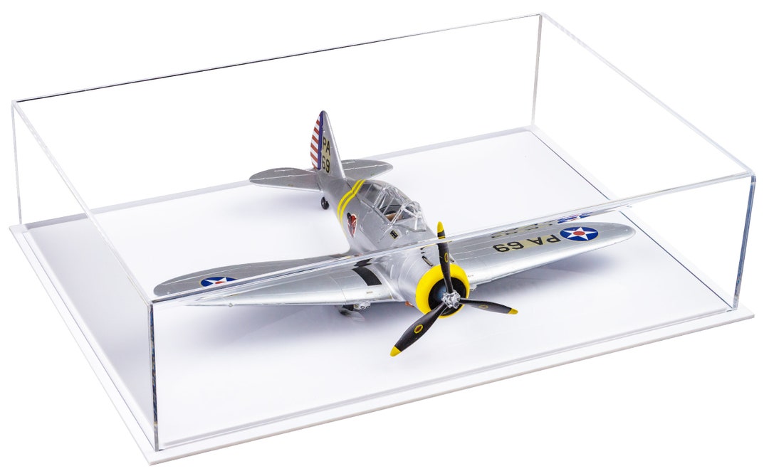 Deluxe Clear Acrylic Model Plane Display Case With White Base (WDS) - Etsy