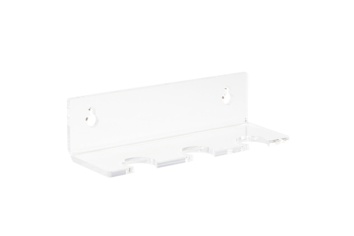 Clear Acrylic Wall Mounted Floating Shelf Bracket for 3 Badminton ...