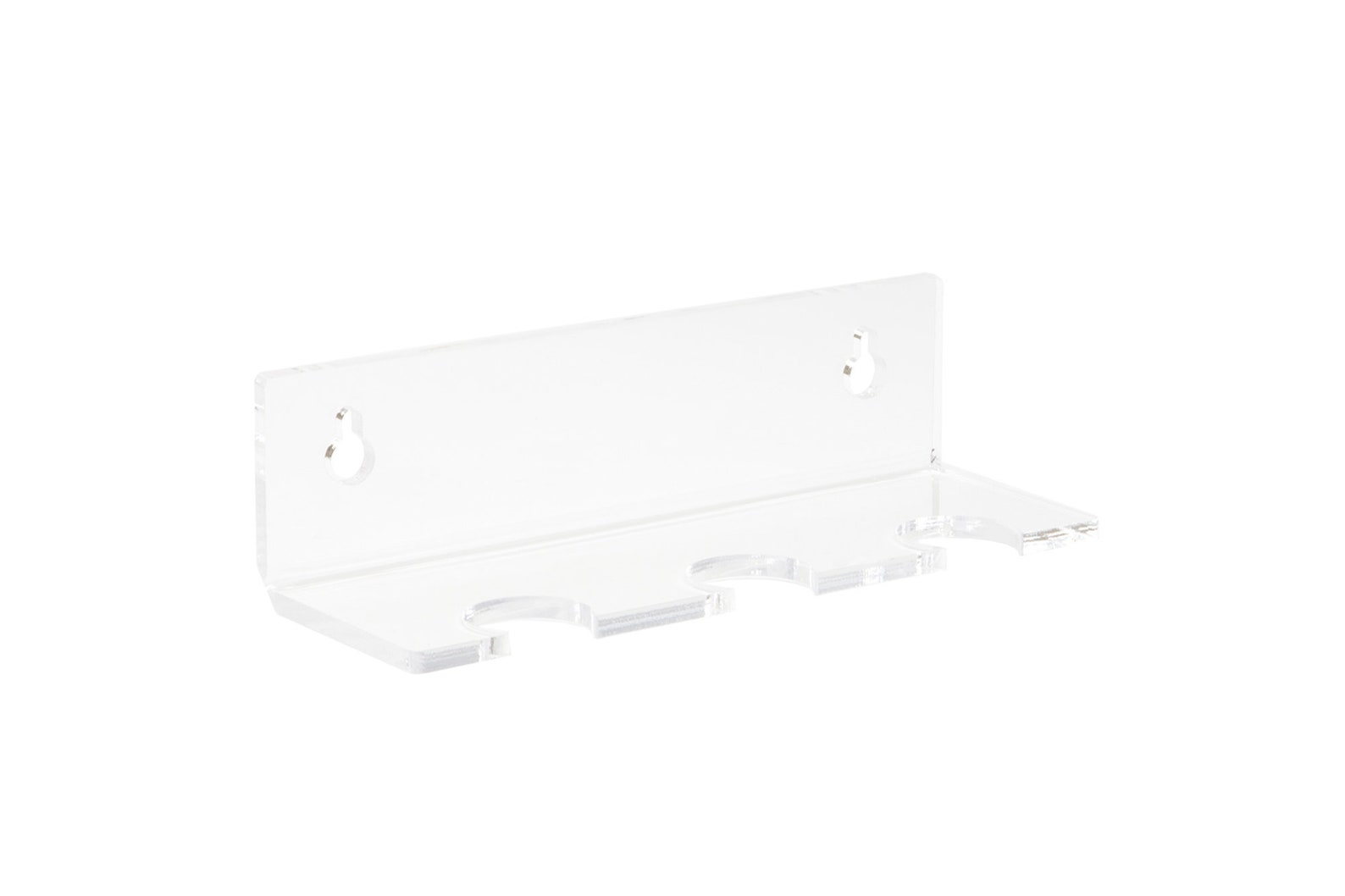 Clear Acrylic Wall Mounted Floating Shelf Bracket for 3 Badminton ...