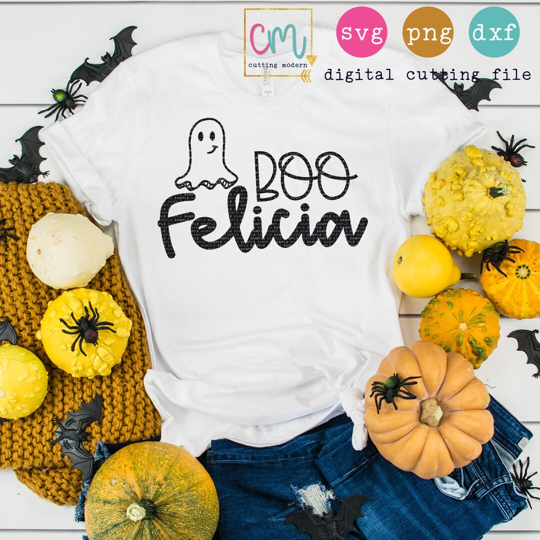 Boo Felicia SVG PNG DXF Silhouette Cameo and Cricut Files - Etsy