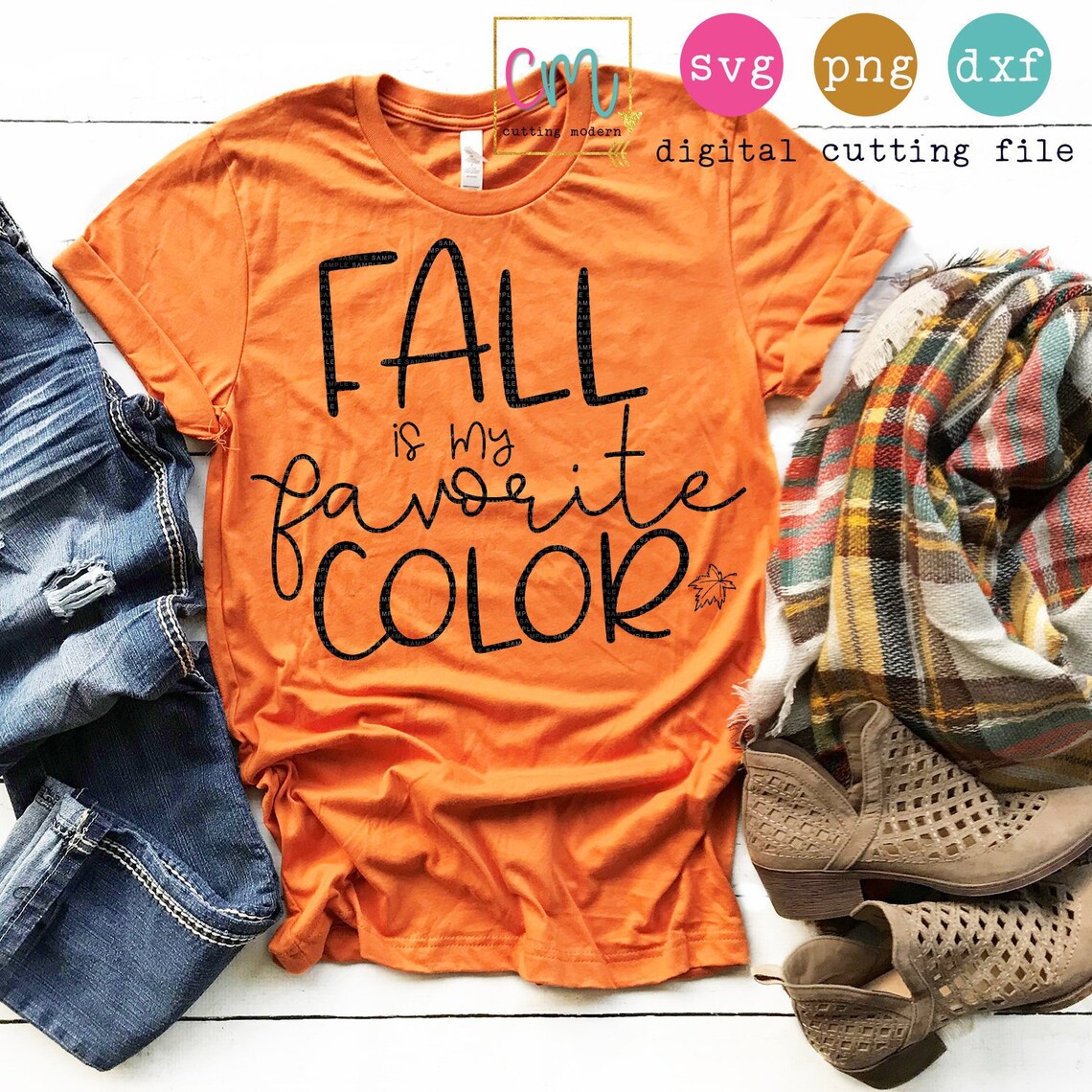 Fall is My Favorite Color Fall SVG PNG DXF Silhouette - Etsy