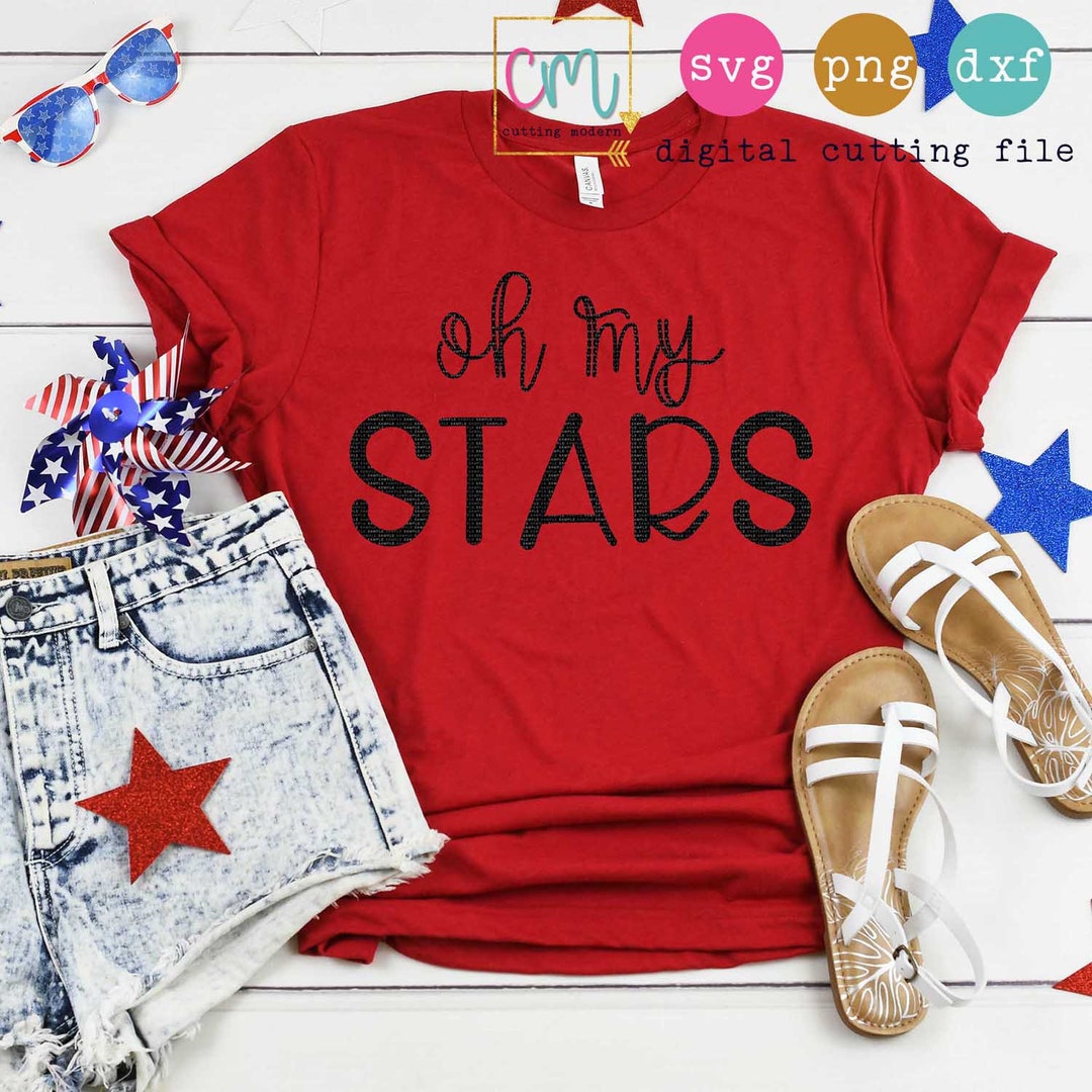 Oh My Stars SVG PNG DXF Silhouette Cameo and Cricut Files - Etsy