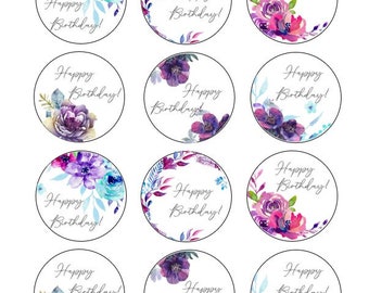 Printable Circle Tags 2 Inch Cupcake Toppers Royal Princess - Etsy