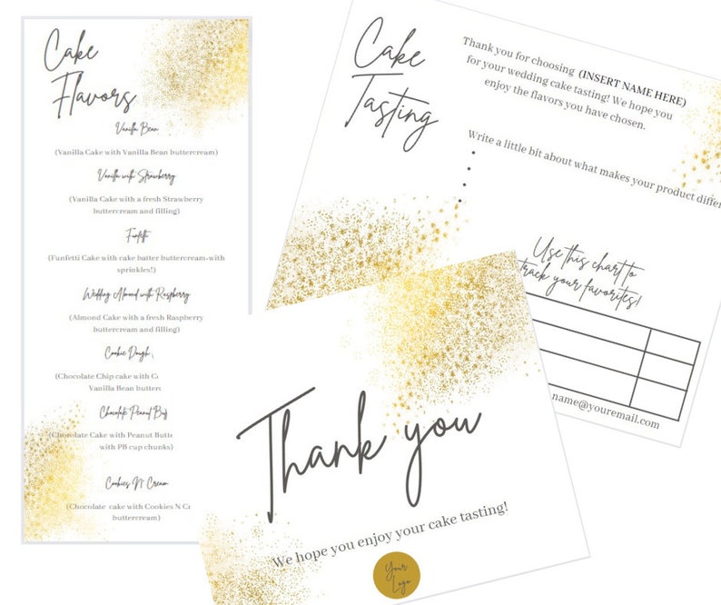 Wedding Cake Tasting Forms - Etsy