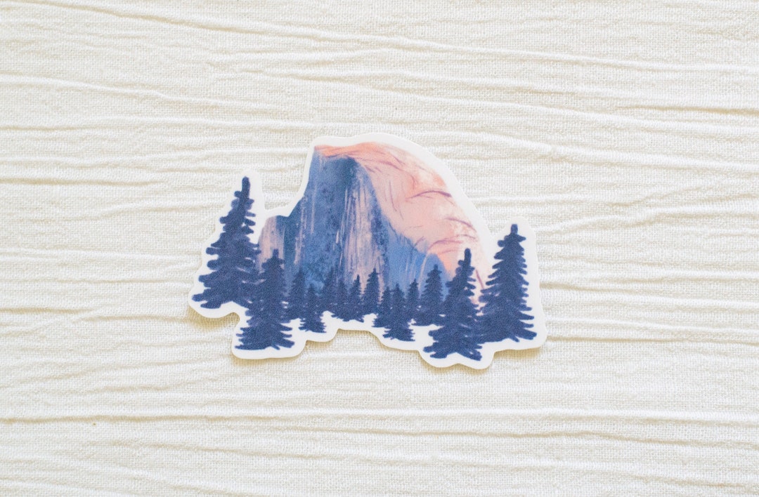 Half Dome Sticker Yosemite National Park Sticker Outdoor Etsy