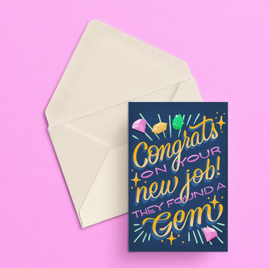 New Job Greeting Card | Congrats Card | Fun Greeting Card | Congrats on ...