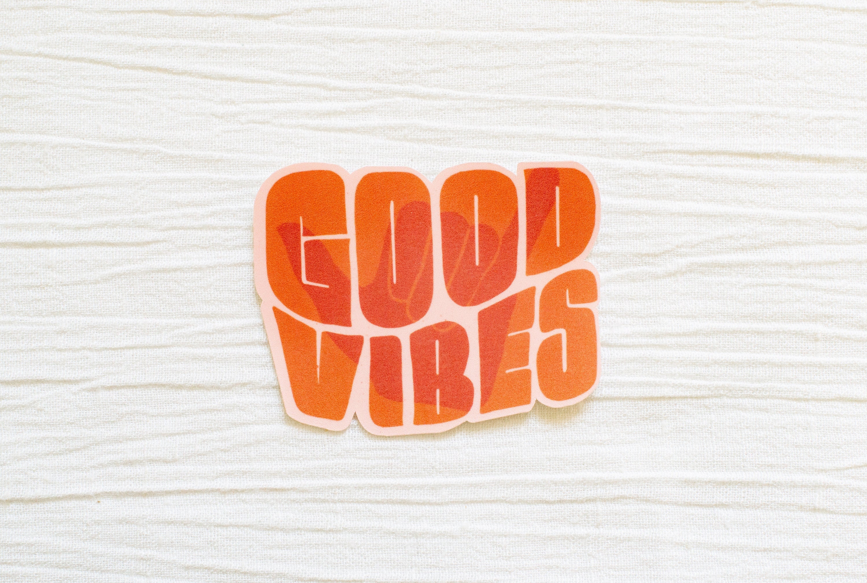 Good Vibes Hand Lettering Weatherproof Die Cut Sticker Beach - Etsy
