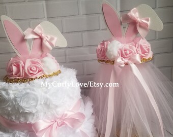 Girl Bunny Baby Shower | Etsy