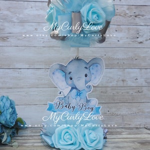 Boy Elephant Centerpiece Boy Baby Shower Elephant Shower Little Peanut ...