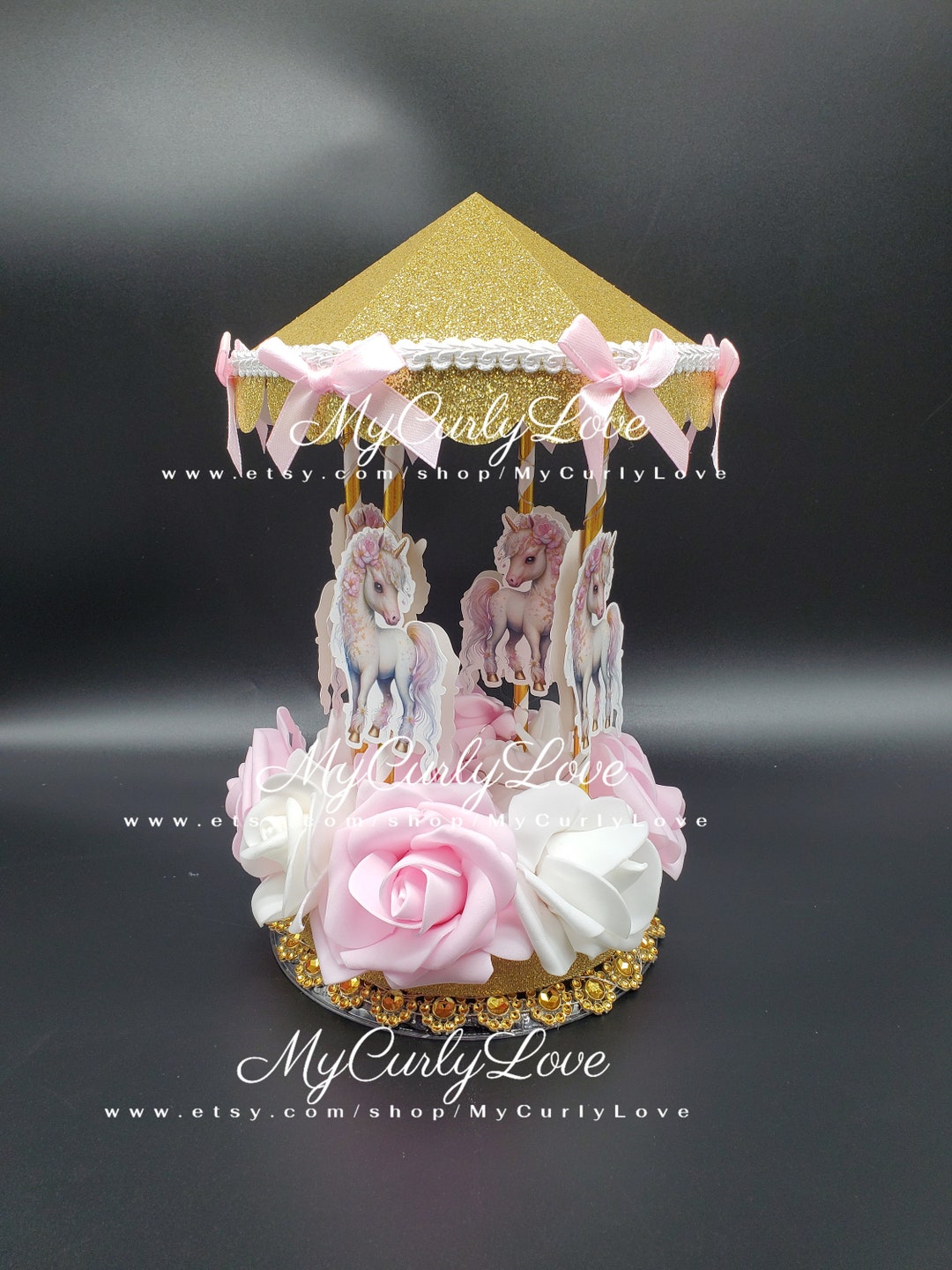 Carousel Centerpiece, Unicorn Carousel, Unicorn Birthday, Magical ...