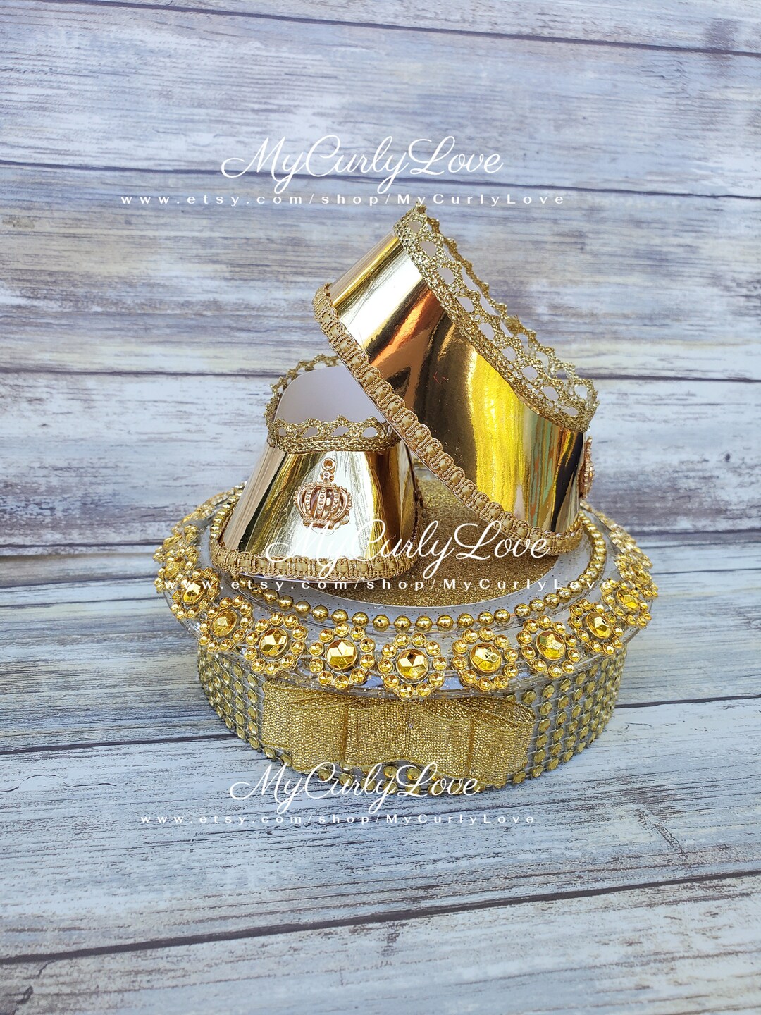 Royal Gold Prince Decoration, Prince Gold Cake Topper, Prince Gold ...