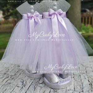 Purple Baby Shower Centerpiece, Baby Girl Decor, Lavender Baby Shower ...