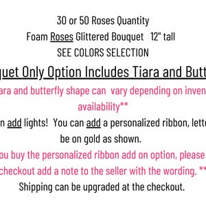 Purple Glitter Roses Bouquet Foam Roses With Glitter Bouquet Ramo ...