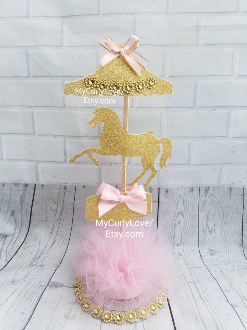 Carousel Centerpiece/Carousel Birthday/Carousel Baby | Etsy