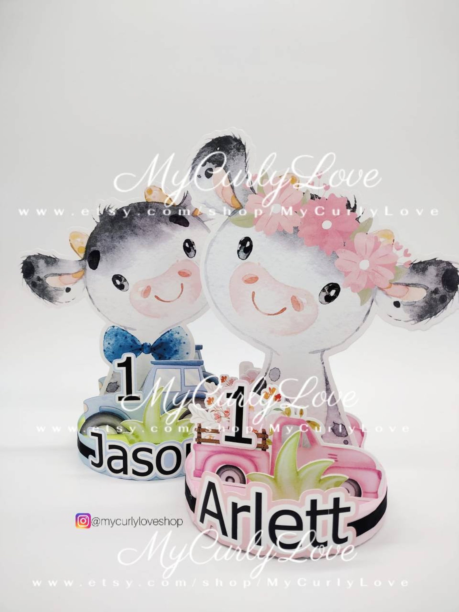 Cow Baby Shower Centerpiece Cow Baby Shower Farm Baby Shower - Etsy